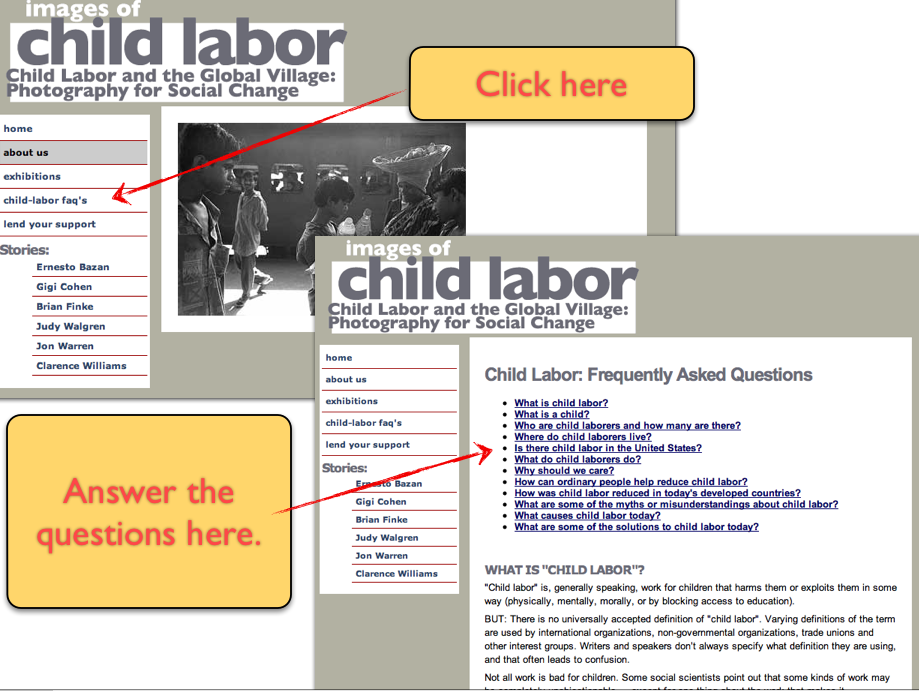 Teaching the Teacher: Task-based reading: Child Labour