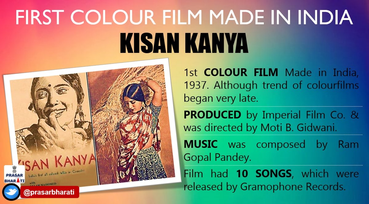 Kisan Kanya(1937) First Colour Film in India - PSC GKLokam