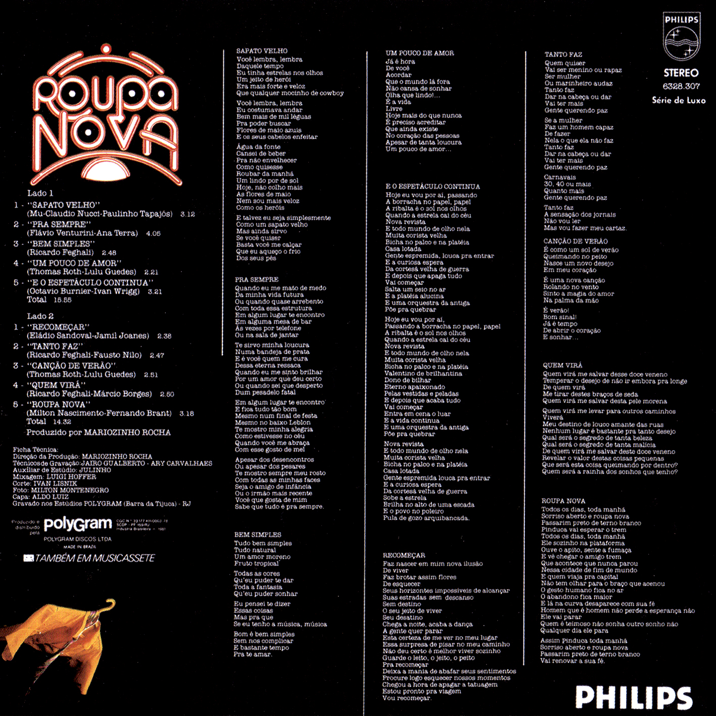 Um disco indispensável: Roupa Nova - Roupa Nova (Philips/PolyGram, 1981)