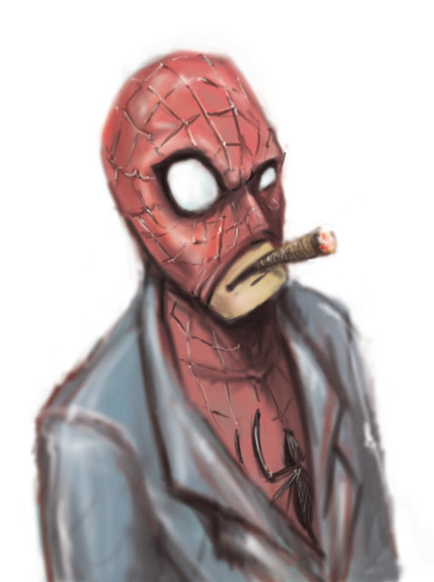 C-BOY'S PORTFOLIO: Sketch_Marvel Gangster SpiderMan