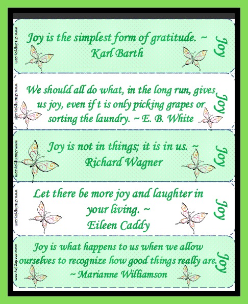 Free Printable Joy Bookmarks - Chasing Joy