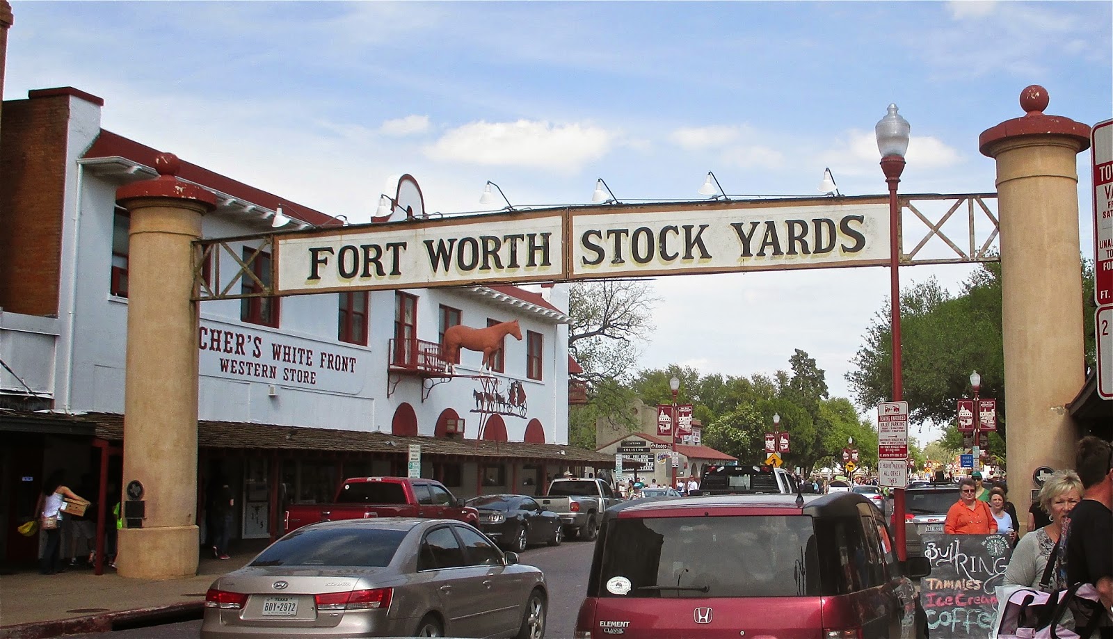 BLUE SKY AHEAD: Fort Worth Stock Yards, Texas