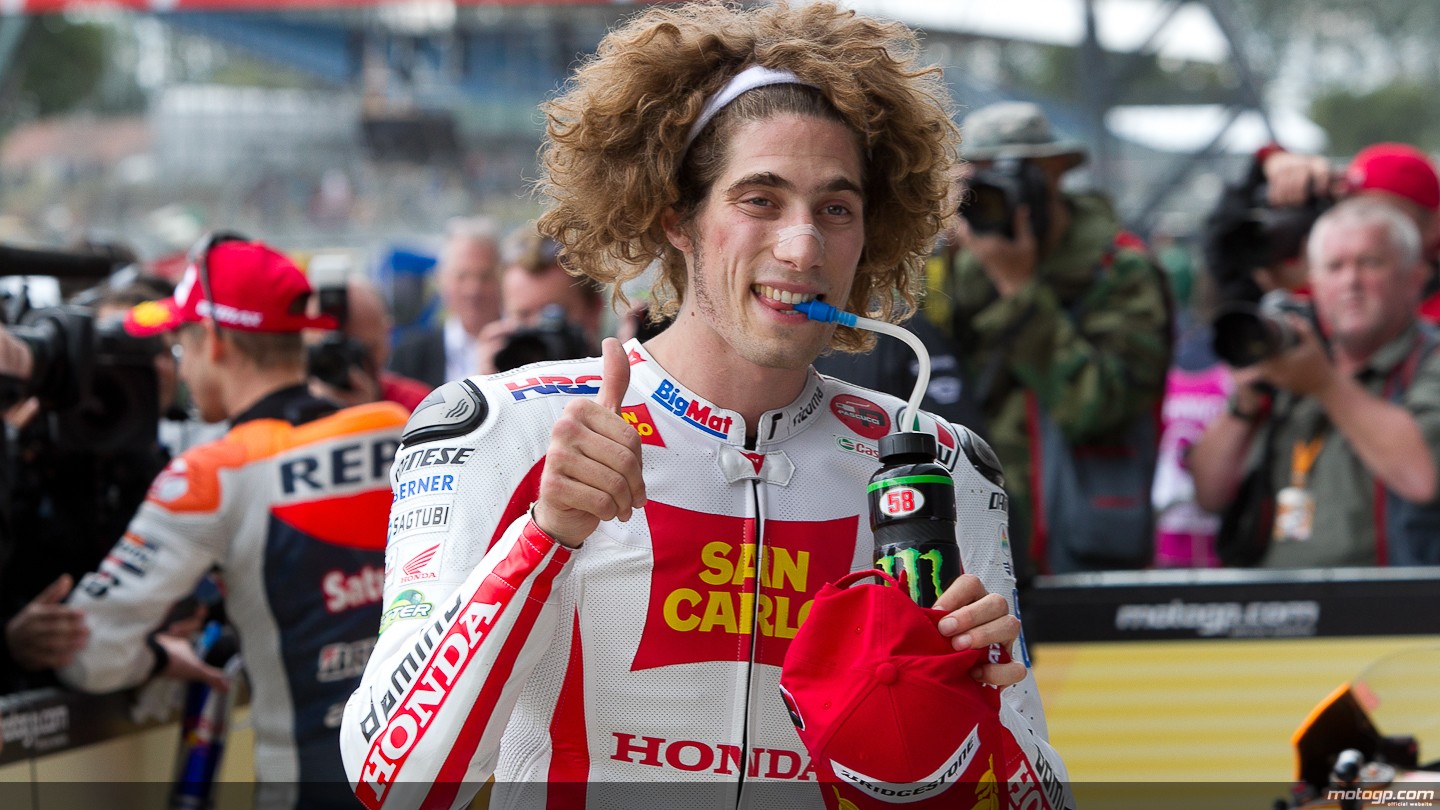 Marco Simoncelli makes New Record In MotoGP: Five-falling in the 7 ...