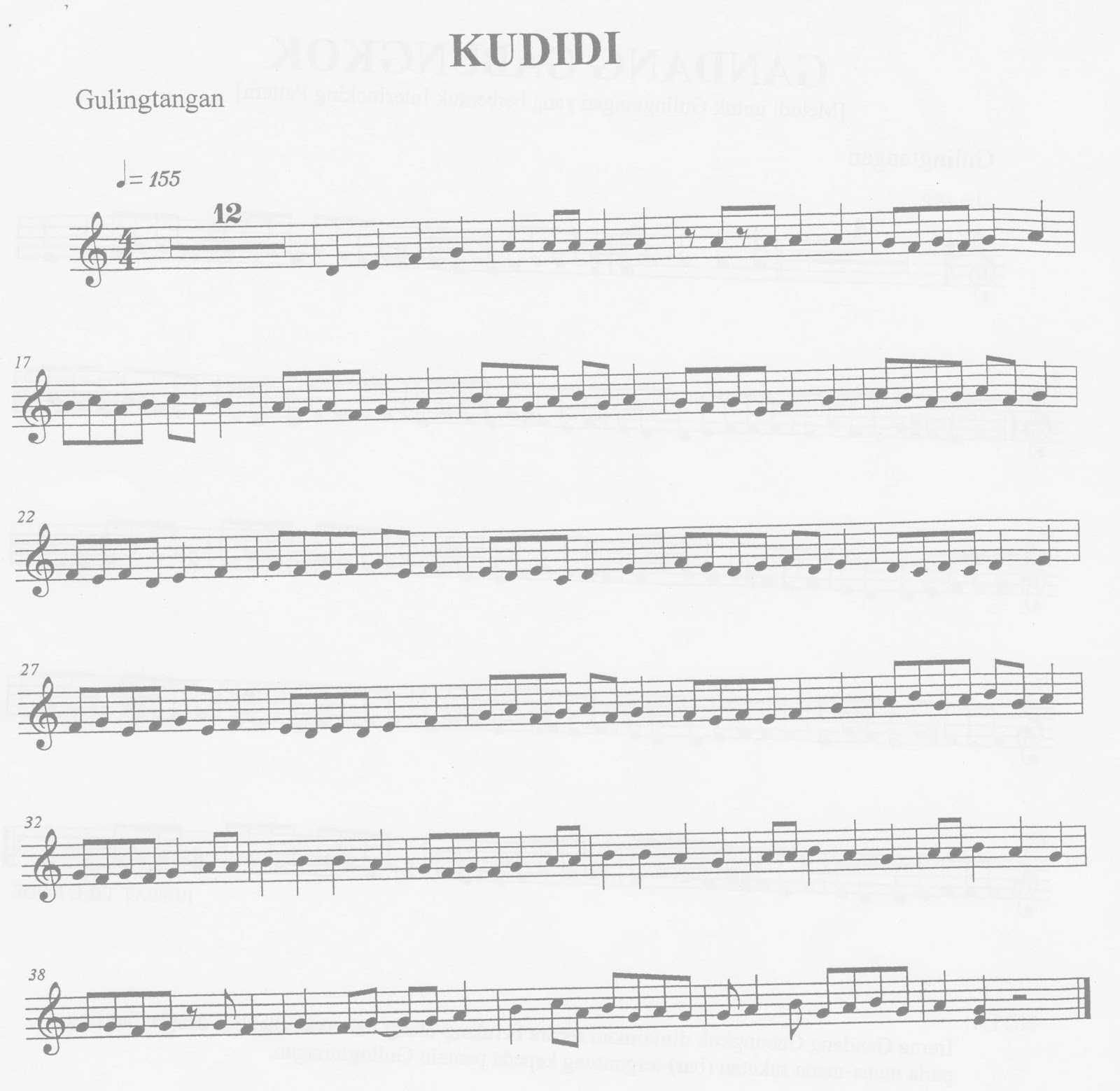 GULINTANGAN: Irama Gulintangan: