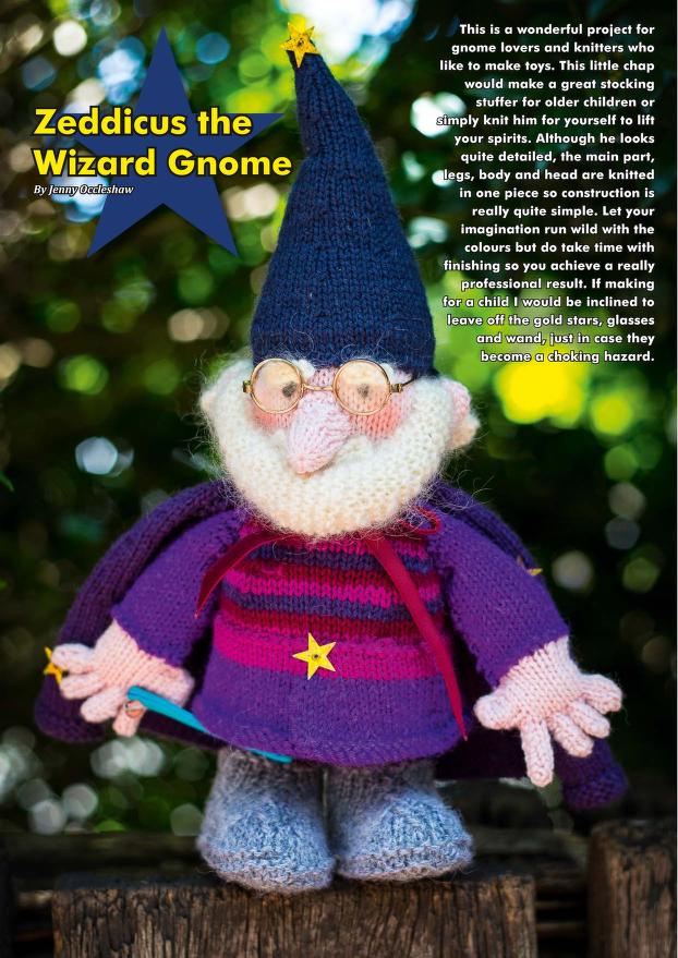 Toy Knitting Patterns: Wizard Gnome Toy Knitting Pattern