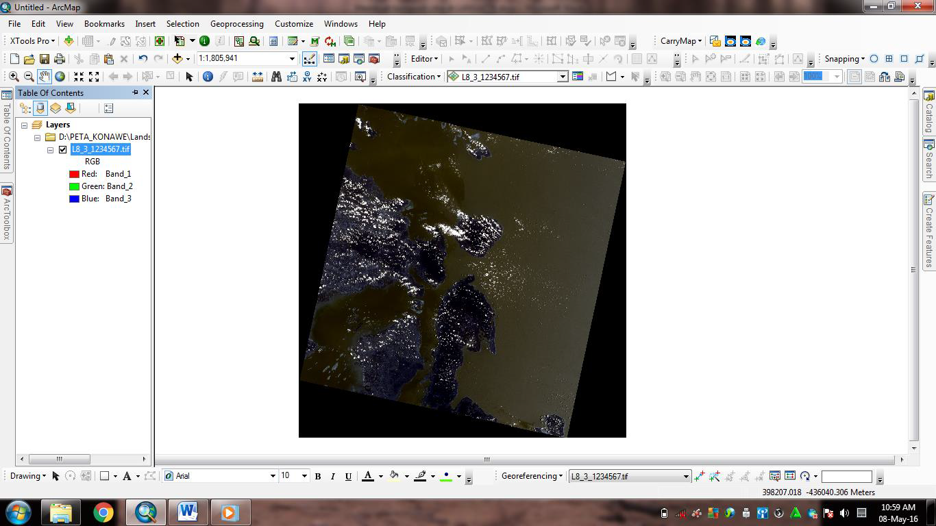 Membuat Komposit Citra Landsat 8 pada Arcgis 10.3 - Belajar Arcgis