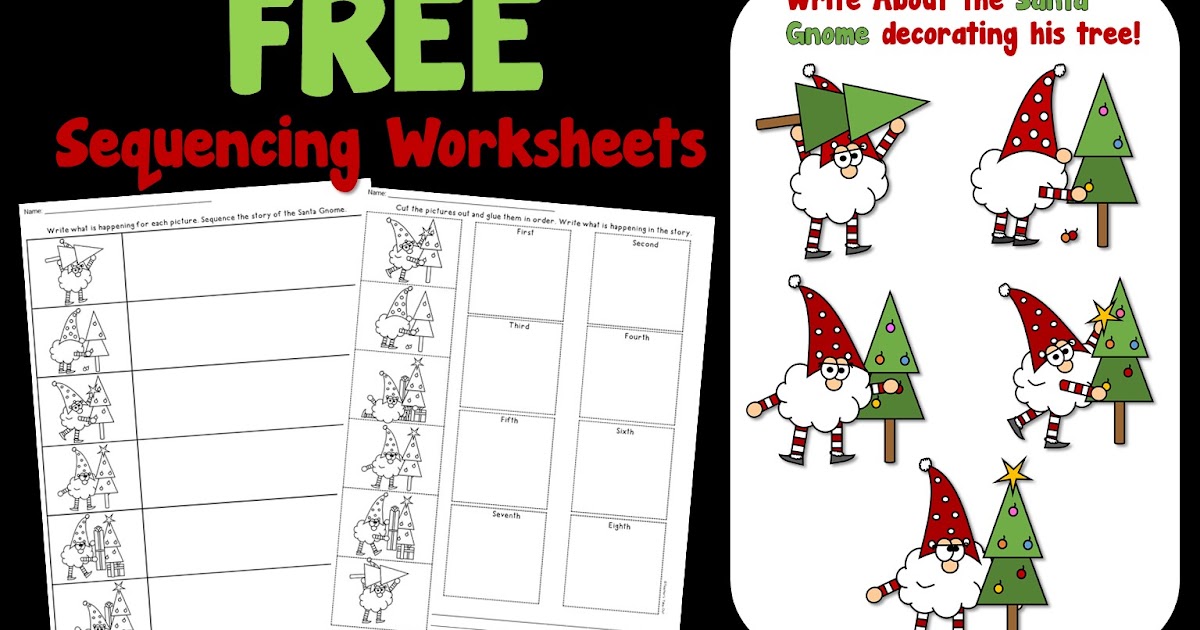 Free Sequencing with Santa Gnome | Teacher's Take-Out