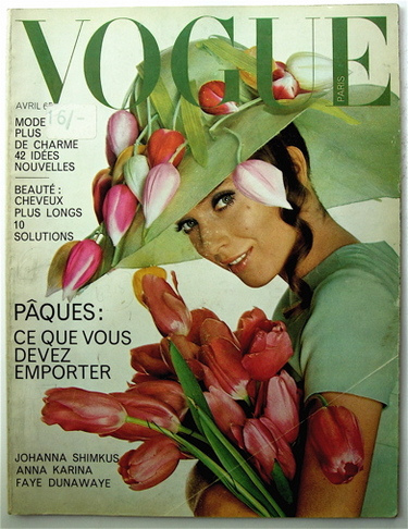 Leaves you wanting more: Old covers of Vogue with flowery hats..spring ...