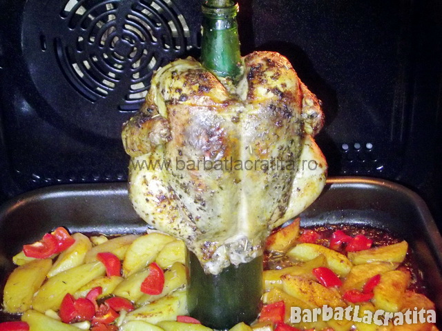 Pui pe sticlă la cuptor | Rețete BărbatLaCratiță