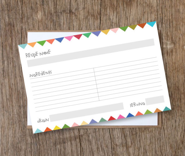 Musings of an Average Mom: Free Recipe Cards