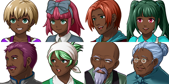 RPG maker Z: RPG MAKER MV RECURSOS: Faces Kingdom