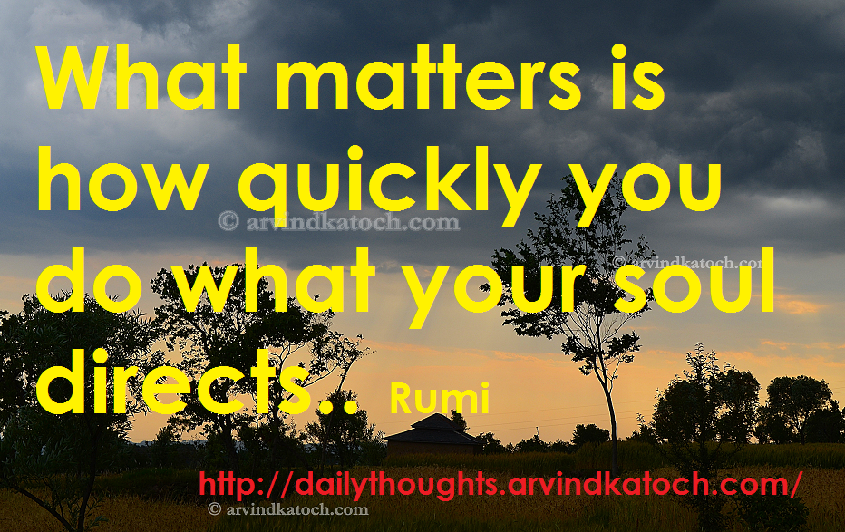 Daily Thought HD Picture Message on What Matters