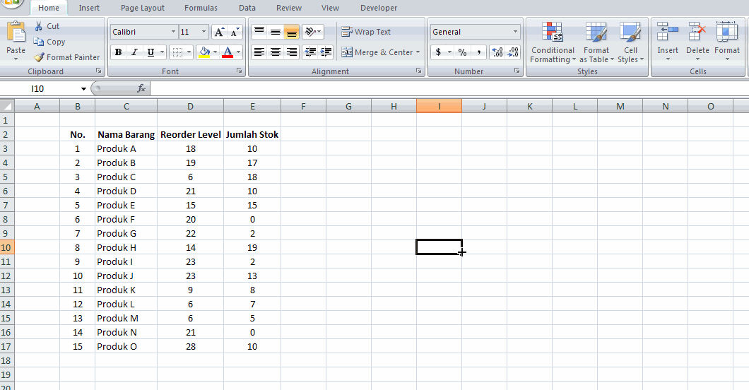 Cara Menetapkan Conditional Formatting Dalam Excel