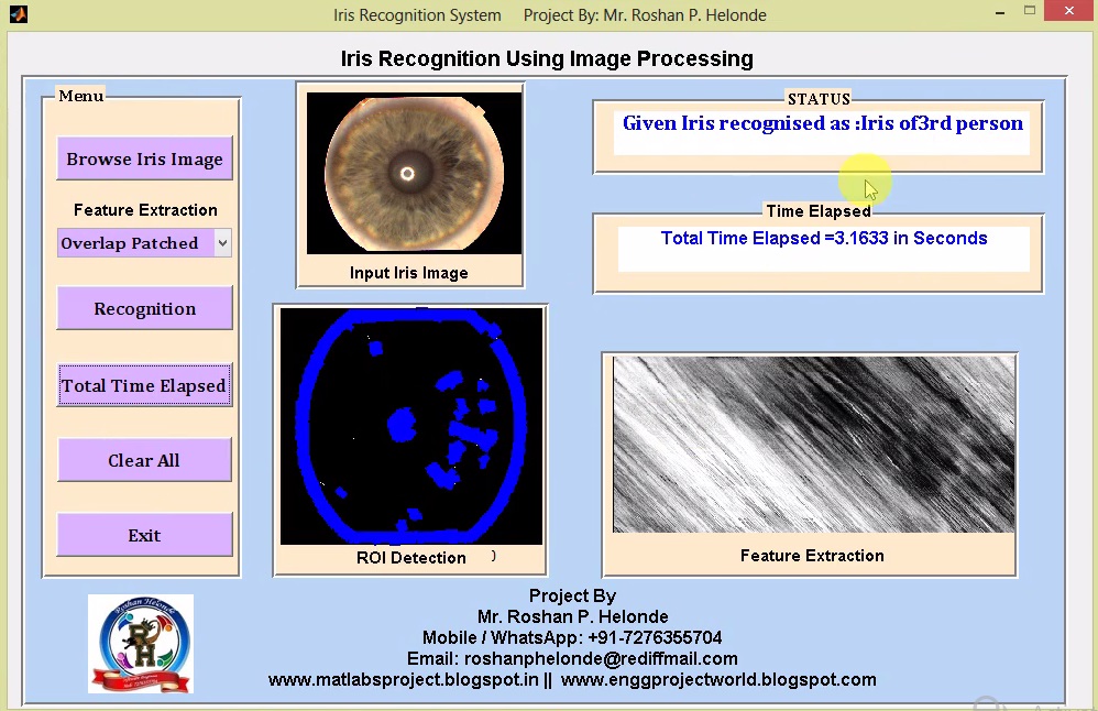 Iris Recognition Using Image Processing Matlab Code With Source Code