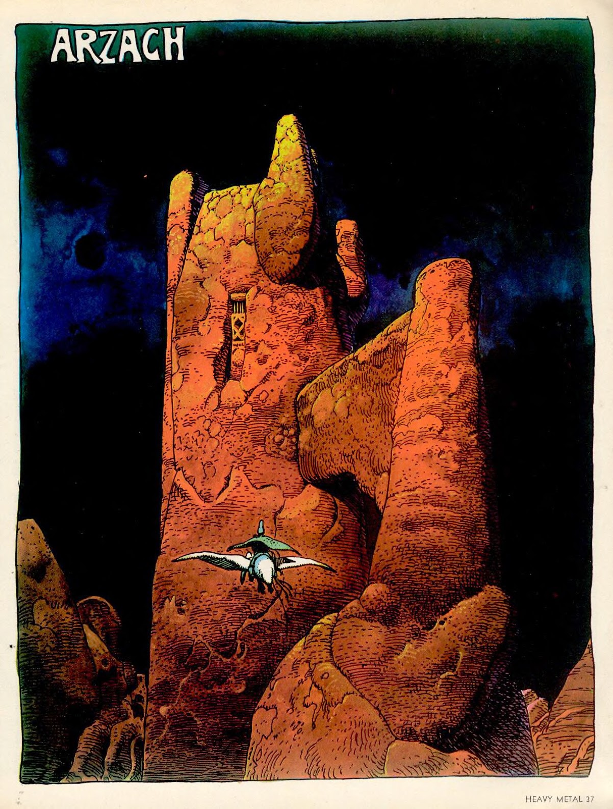 Head Medicine's Museum of International Comic Art: Moebius - "Arzach ...