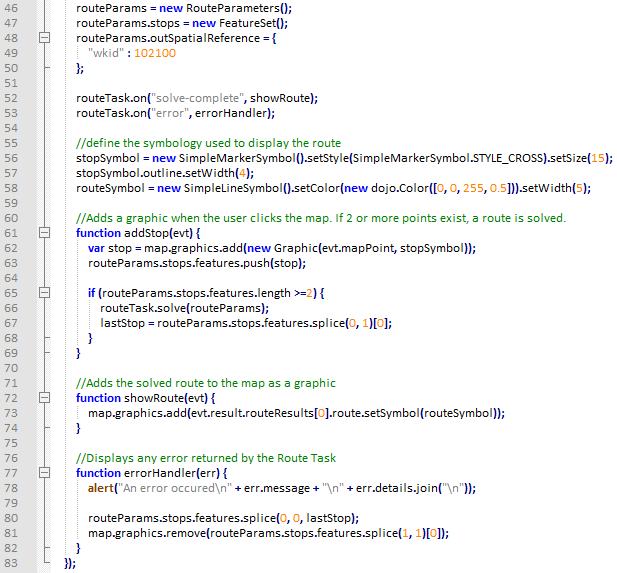 Web GIS: Geog 455: Lab 5: ArcGIS API for JavaScript 1