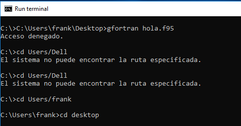 Fortran con el compilador Gfortran