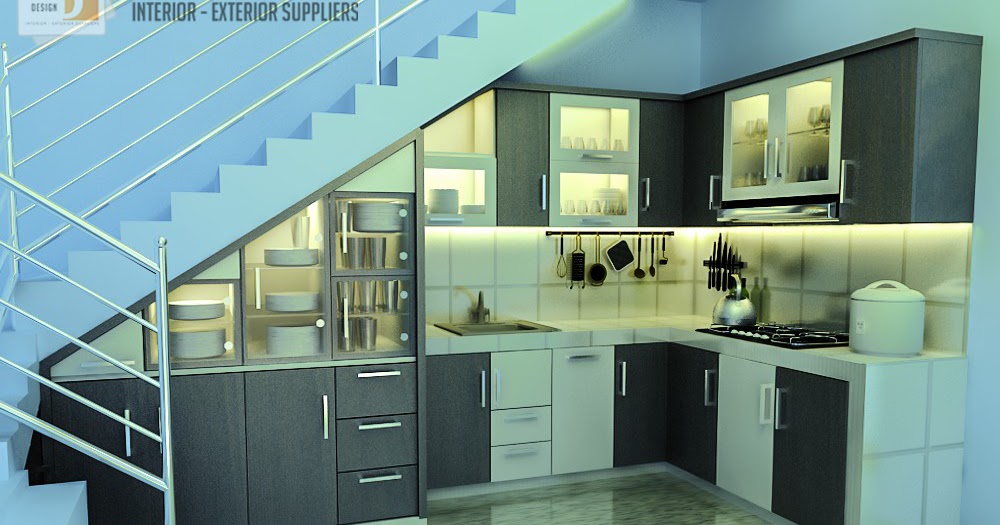 15+ Konsep Model Kitchen Set Minimalis Bawah Tangga, Dapur Minimalis