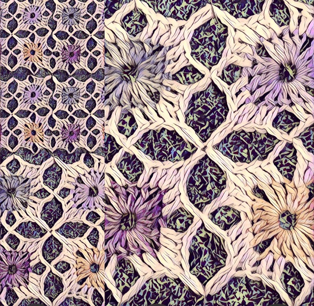 Susan Pinner: Mini Motif.....2 rounds with a secondary pattern.