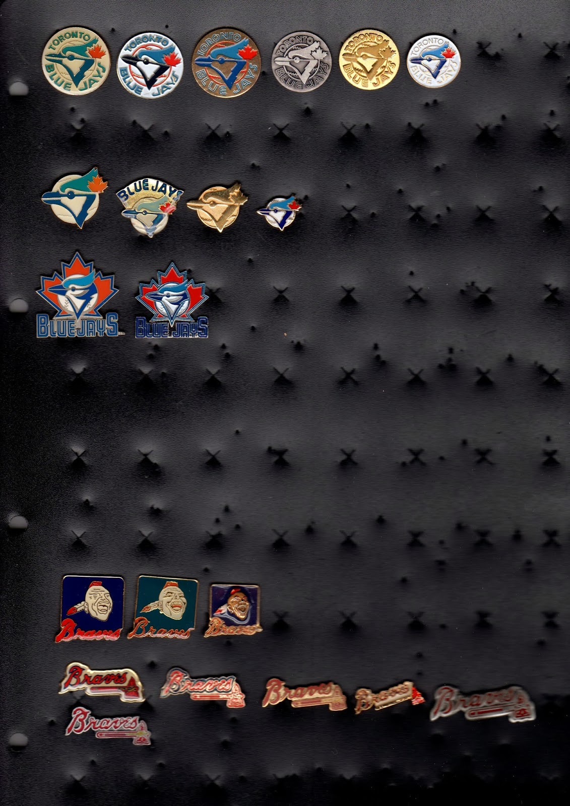 baseball pin collection display collecting : MLB logo variations pins ...