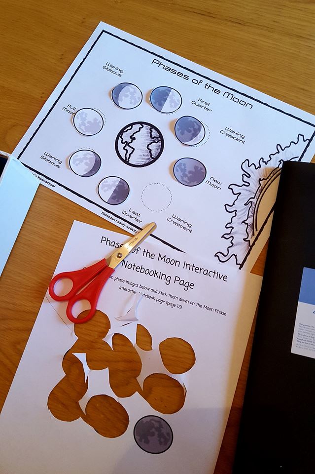 Iman's Home-School: Phases of the Moon ~ Interactive Notebook Page
