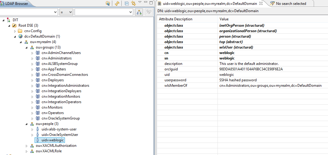Oracle SOA / Java blog: LDAP and Weblogic; Using ApacheDS as ...