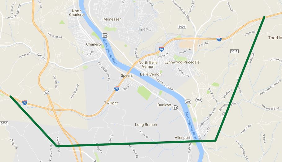 The Relief Route That Wasn't: The Never Built I-70 Bypass in the Mid ...