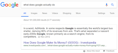 Exploring the Purpose of Things: What Does Google Do?