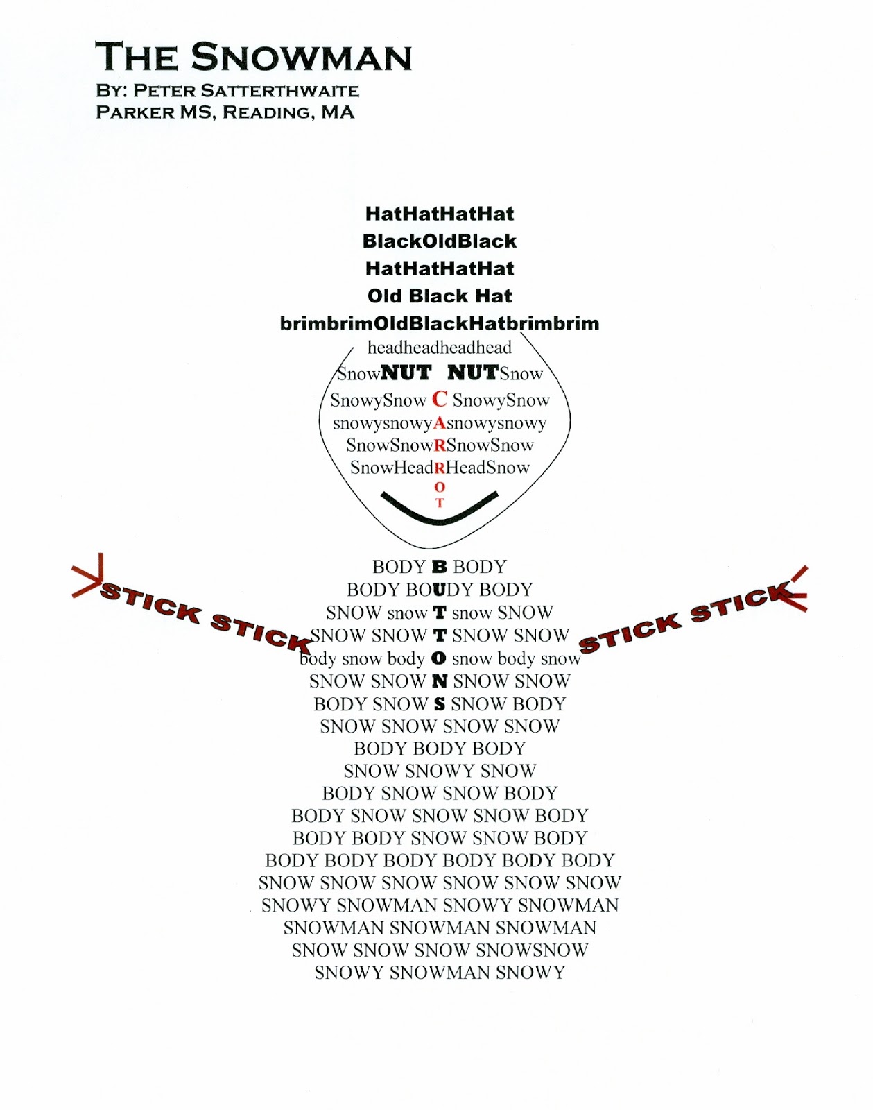 teach7g-education@CORNERSTONE MINISTRIES: POETRY IN MOTION: shape poems