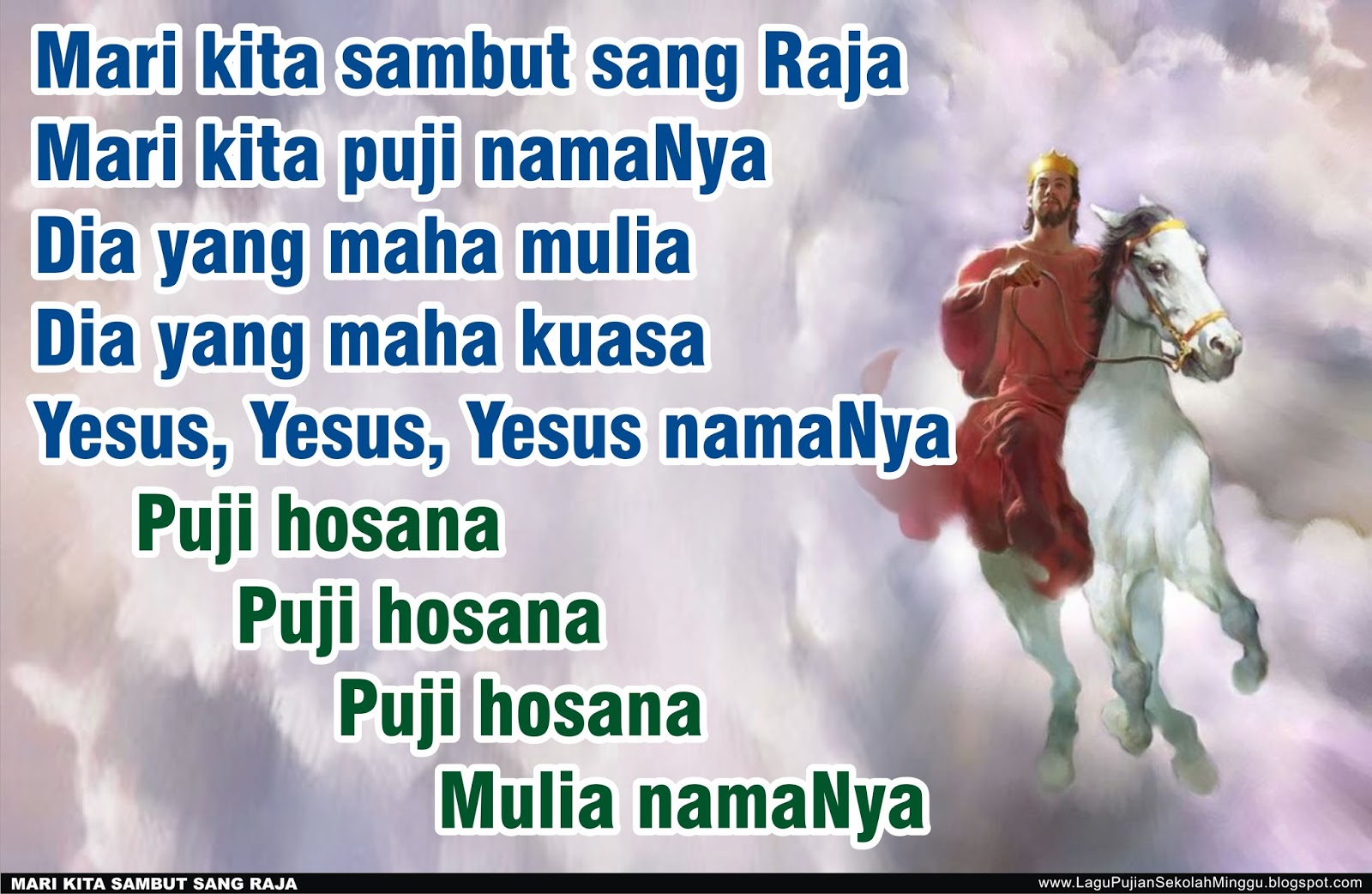 Lirik Lagu Pujian Rohani Kristen Sekolah Minggu Gereja Tuhan Yesus ...