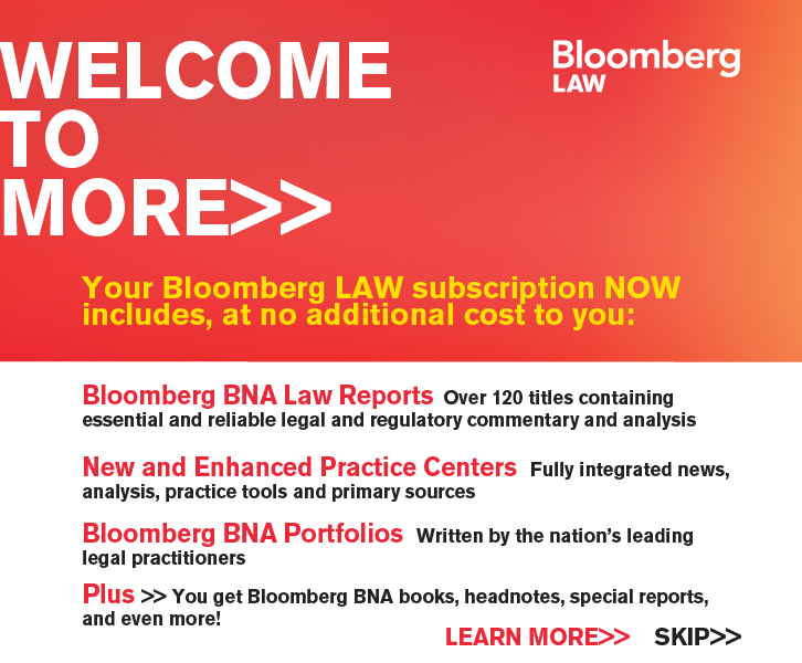Welcome to MORE on Bloomberg Law: BNA Debuts on the Blaw Platform ...