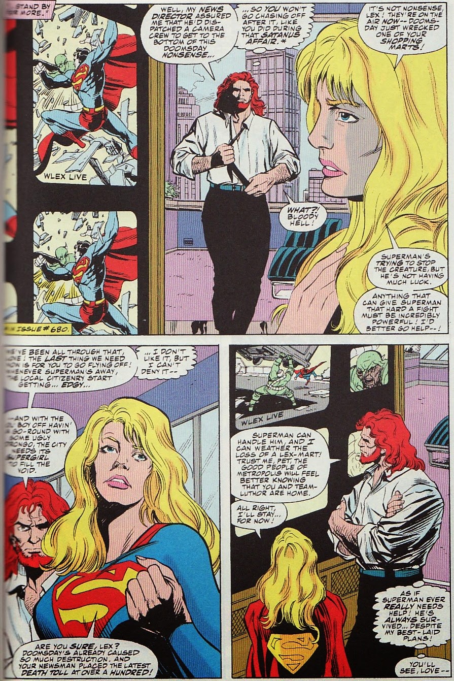 Supergirl Comic Box Commentary: Supergirl in The Death Of Superman