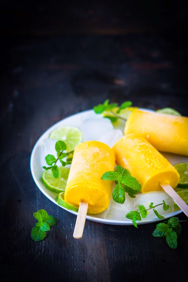 Mix and Stir: Mango Lassi Popsicles / Mango Kulfi Ice Cream