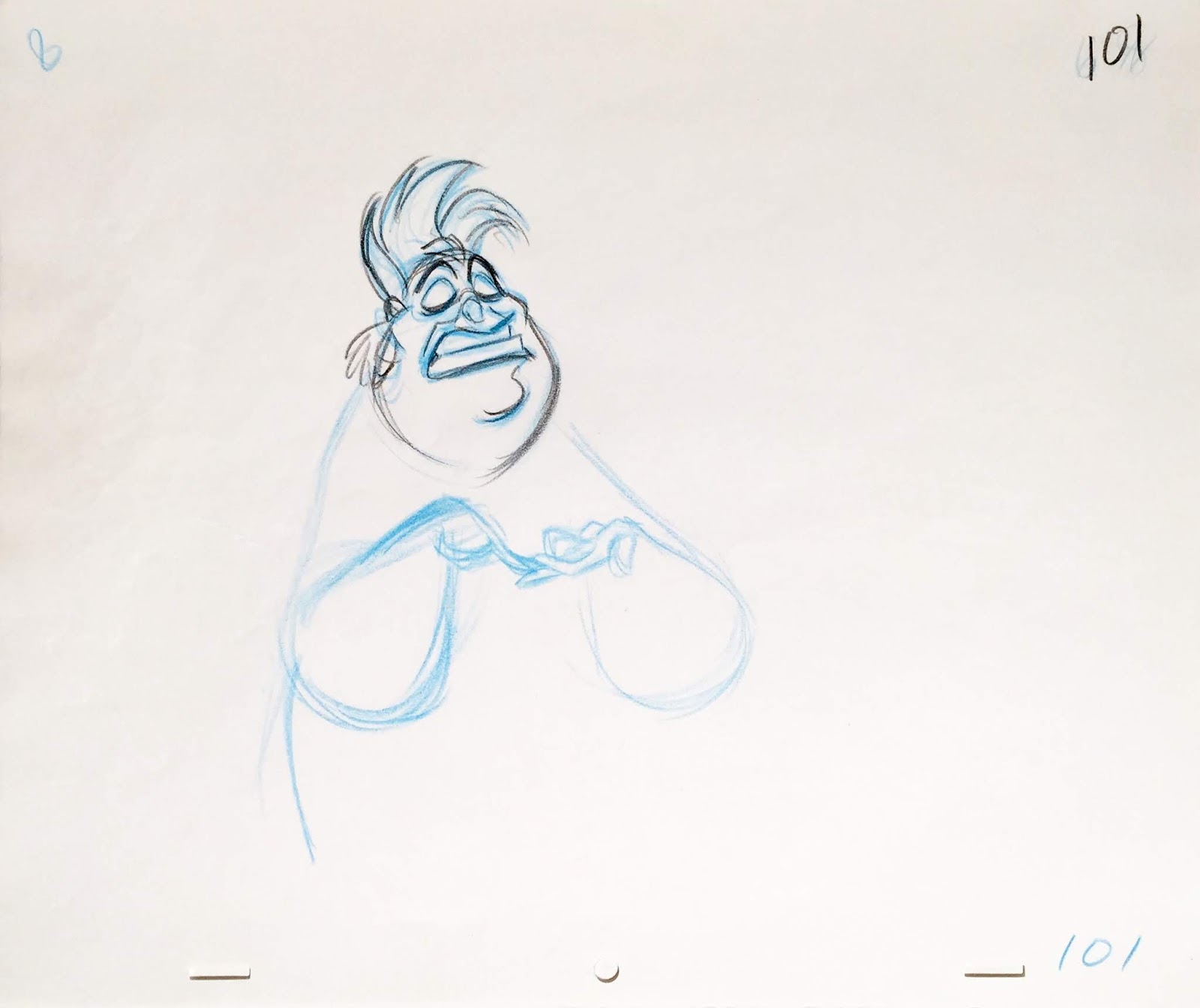 Animation Collection: Original Production Animation Drawing of Ursula ...