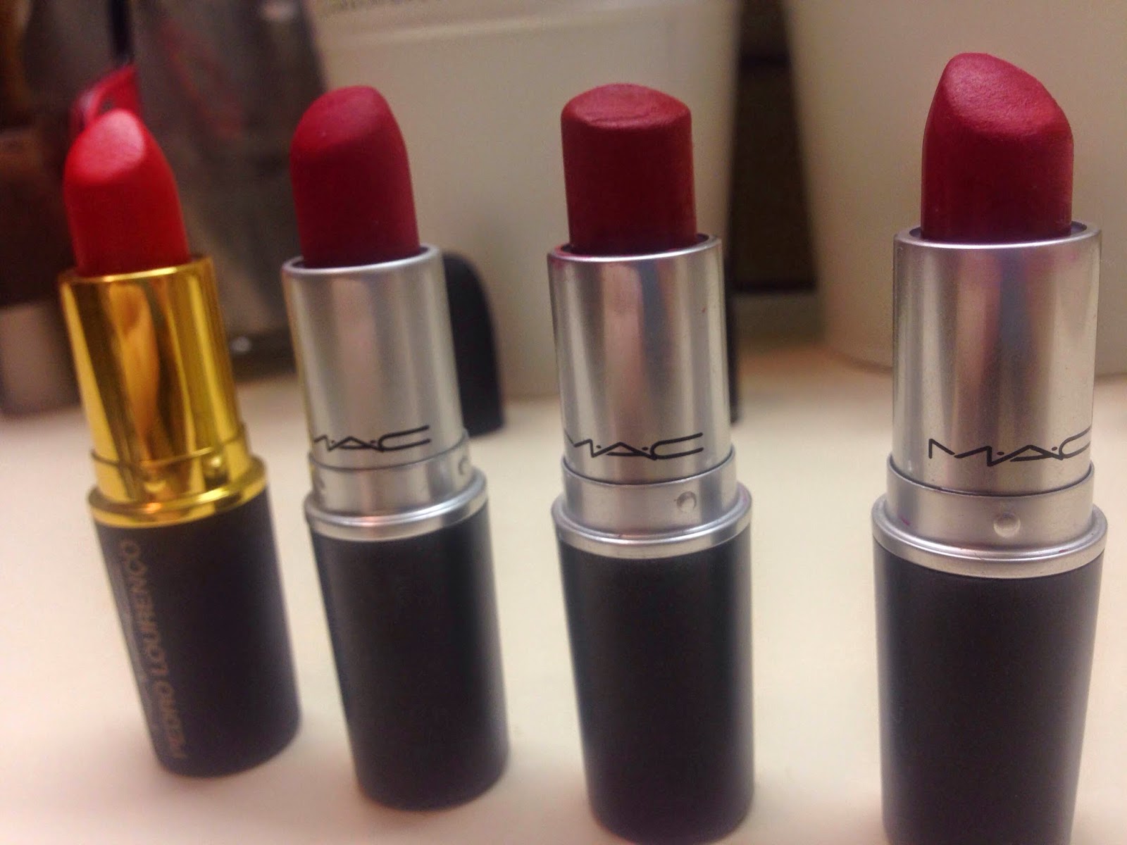 Georgia and Alexandra: MAC Red Lipsticks! Swatches and Review! ⋆ Georgia