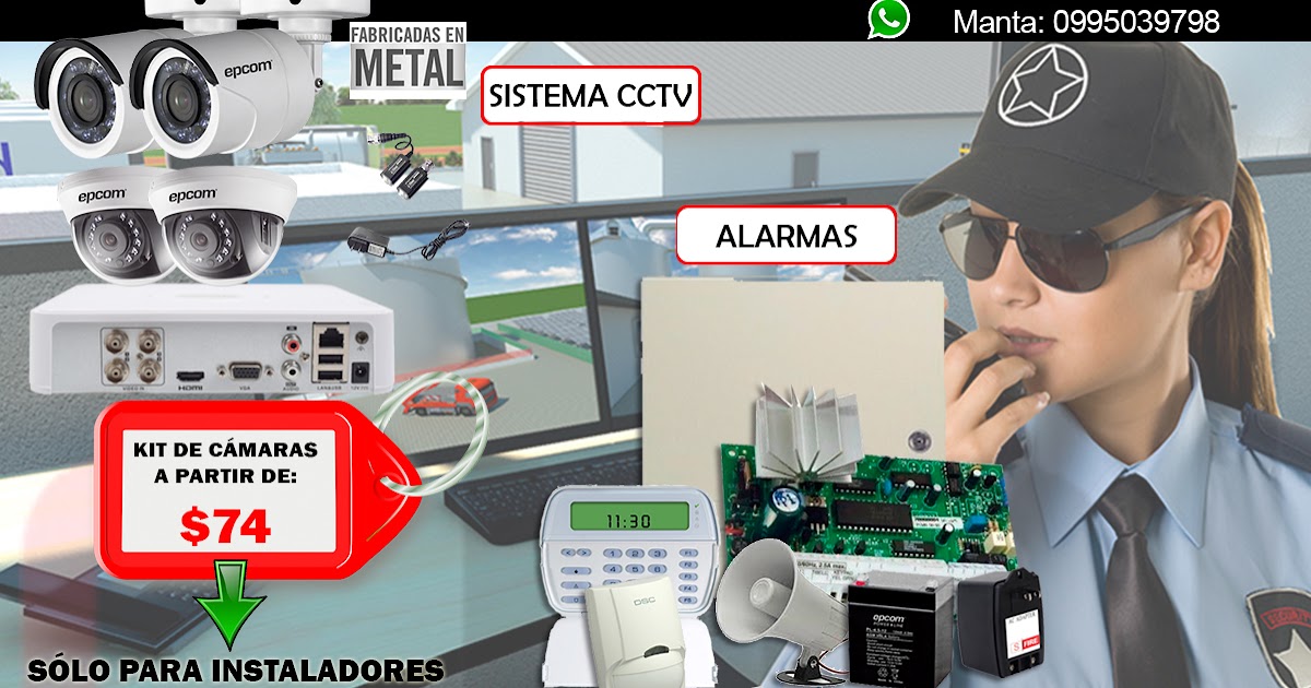 Techresources.Cia.Ltda - Kit de Cámaras de Seguridad CCTV HD TURBO 720p ...