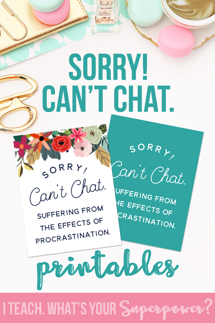 Sorry . . . I Can't Chat | Engaging Literacy