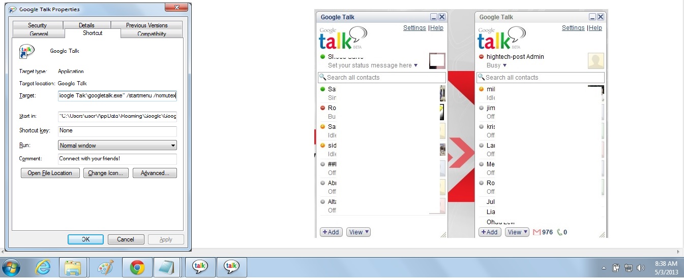 Multiple Google Talk Login Without Any Software ~ ShareNonStop
