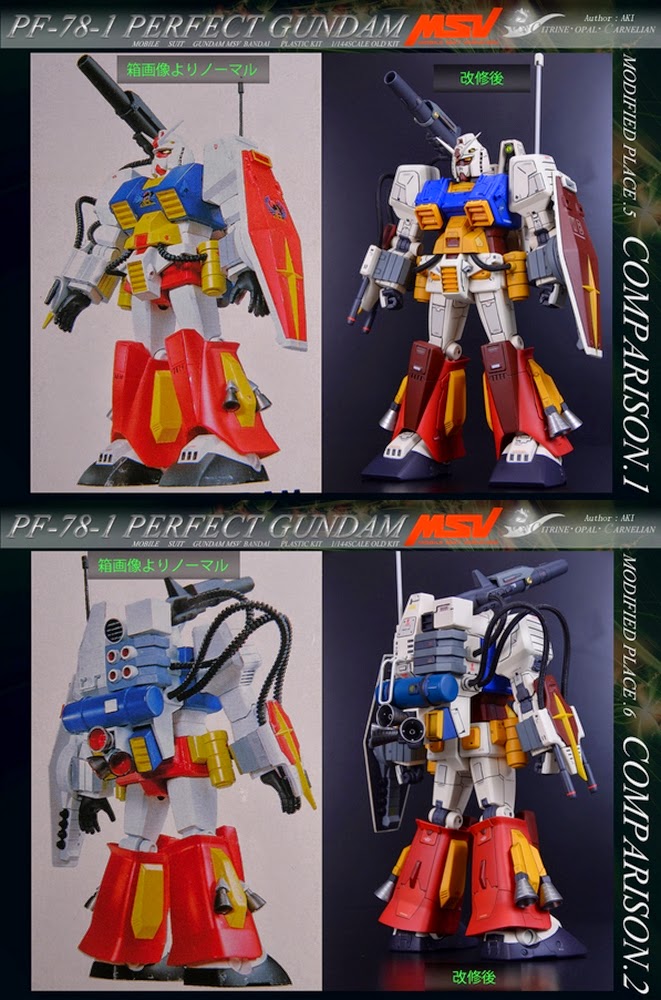 Custom Build: Old Kit 1/144 Perfect Gundam