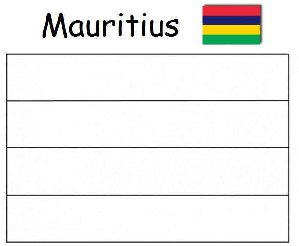 Geography Blog: Mauritius Flag Colouring Page