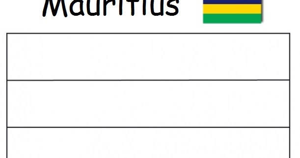 Geography Blog: Mauritius Flag Colouring Page