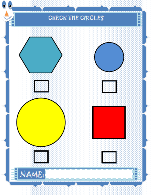A Place For Kindergarteners: Geometry - Learn to recognise shapes