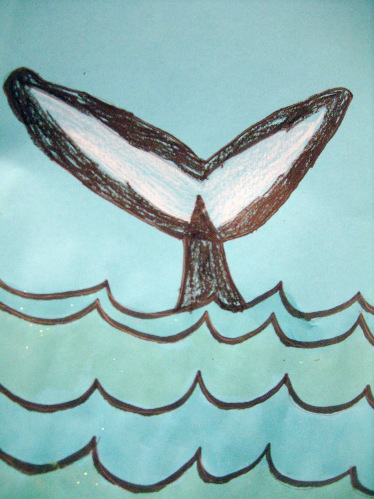 CCPS Art: 1st Grade Whale Tails