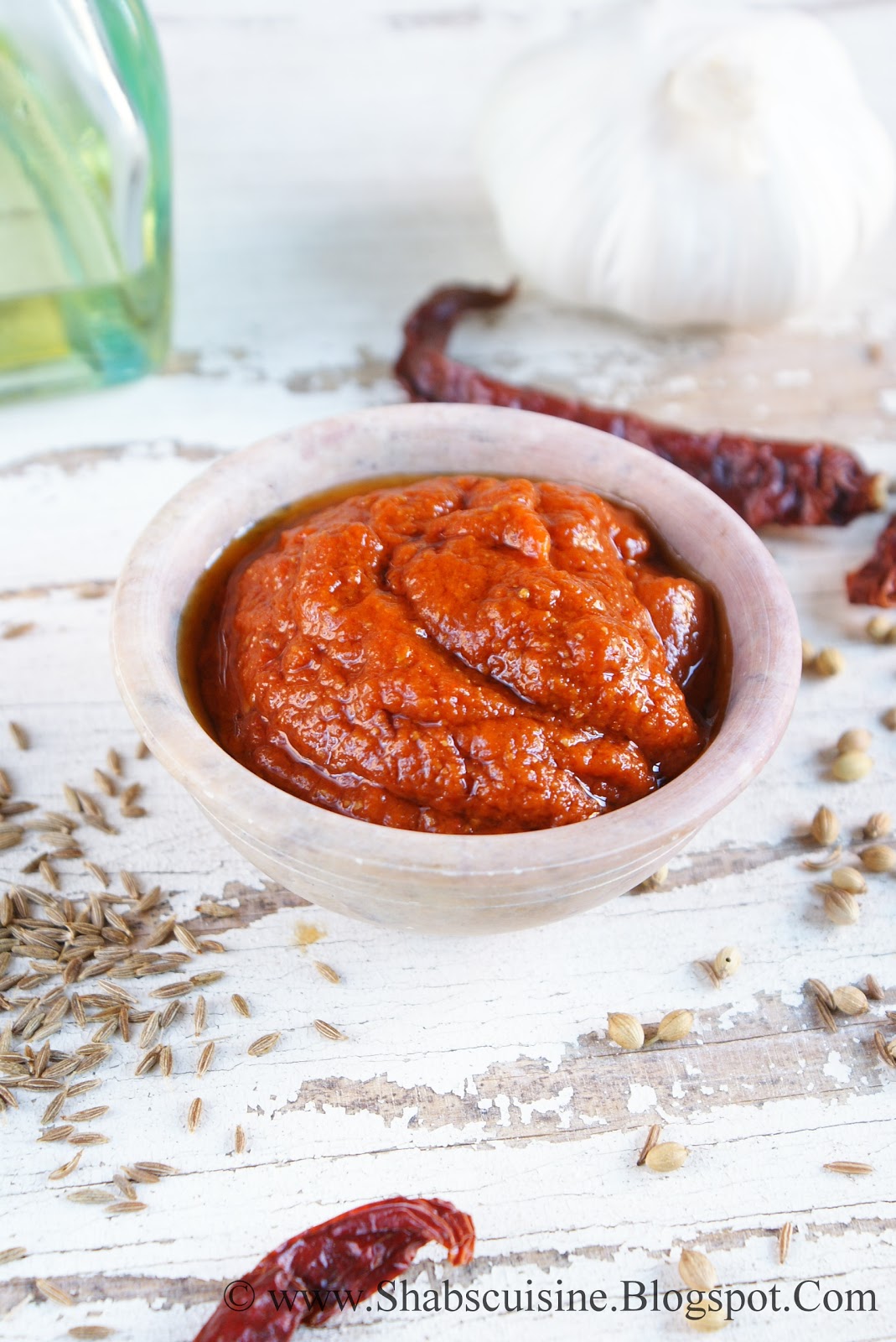 Shab's Cuisine: Harissa (A North African Dried Chilli Sauce)