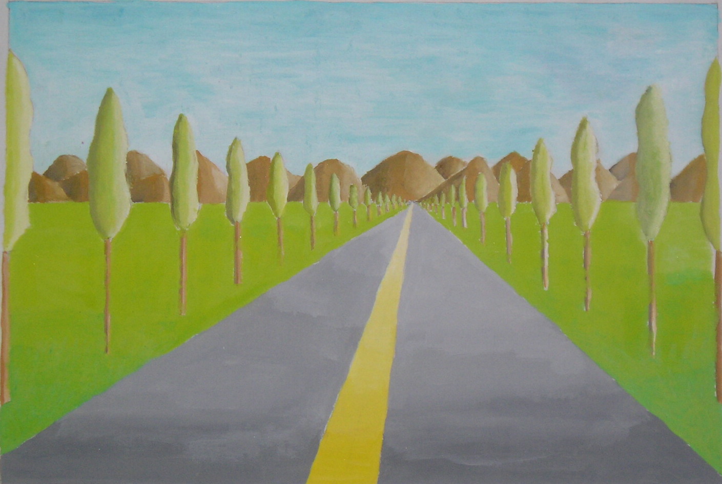 los tres monos: Plástica: la perspectiva