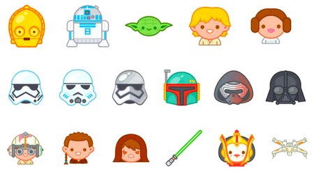 Emojis e Emoticons Star Wars
