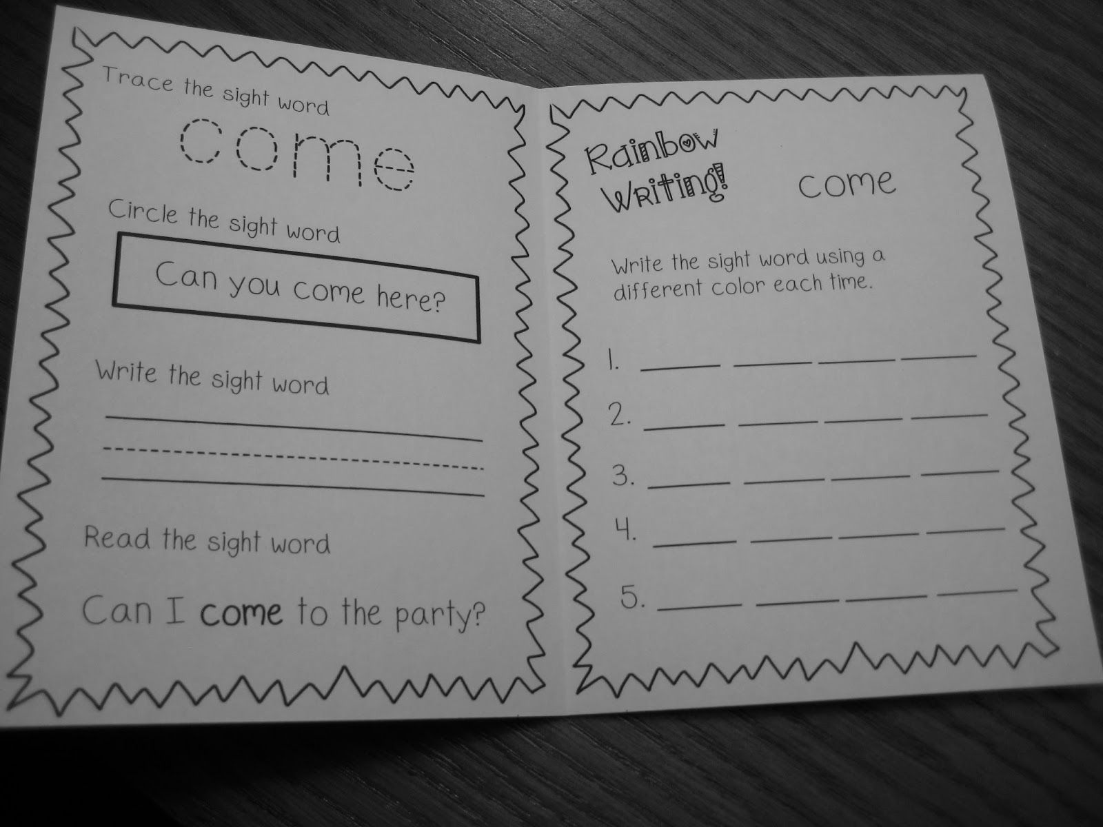 The Kindergarten Pod: Sight Word Mini-Books