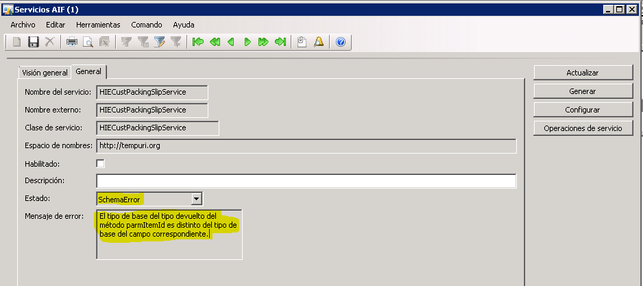 Ax Notes Ax2009 Aif Custom Service Schema Error