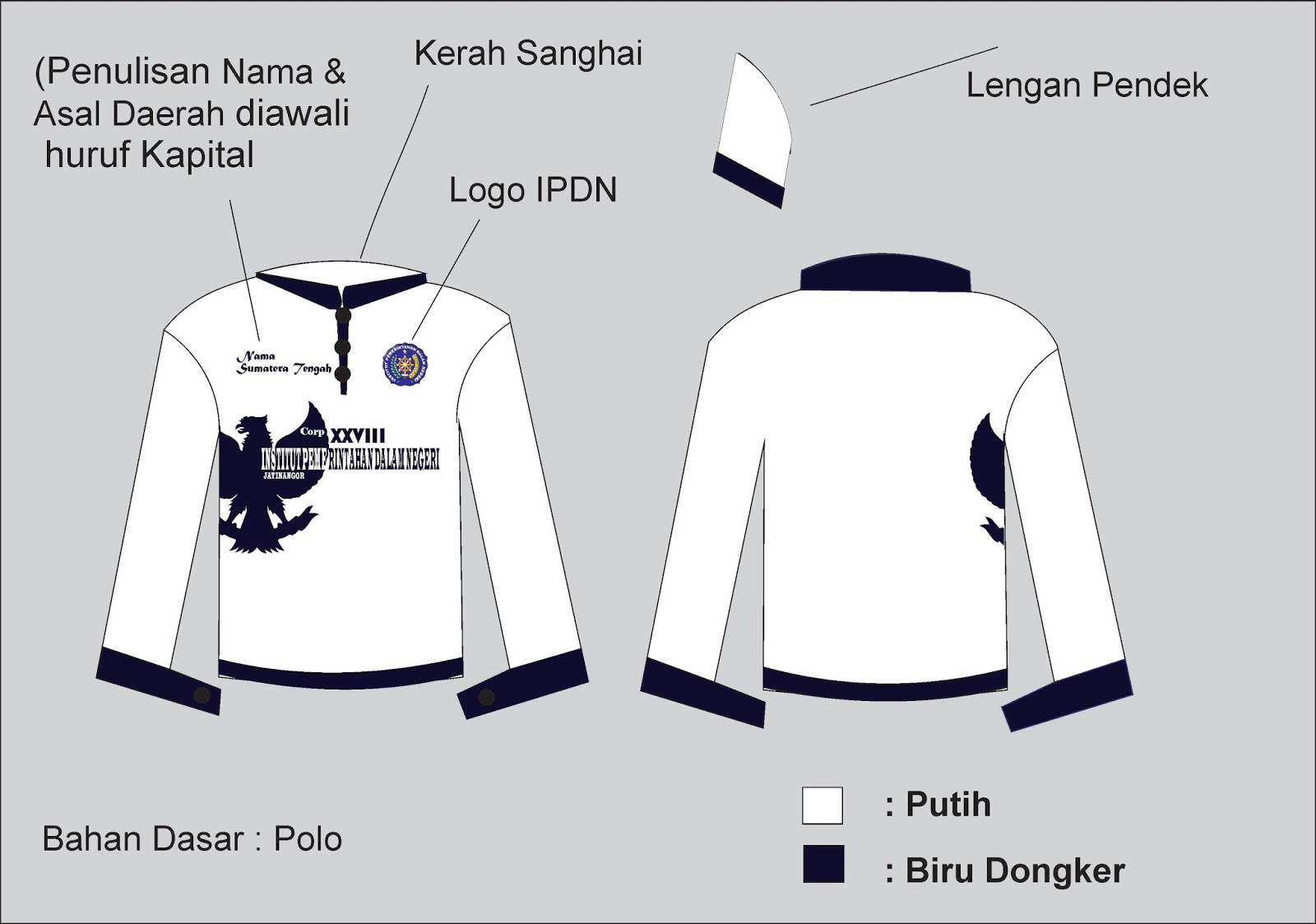 Desain Kaos IPDN (CDR Desain Kaos 2018) ~ Estwan Blog