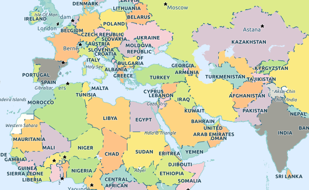 Interesting choice of detail on UNESCO's interactive maps ~ Elder Of ...